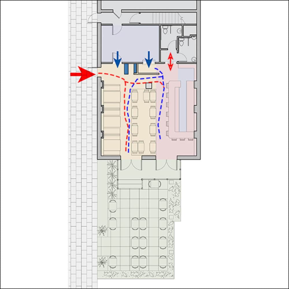Restaurant Design: Space Flow | Patriquin Architects, New Haven CT ...