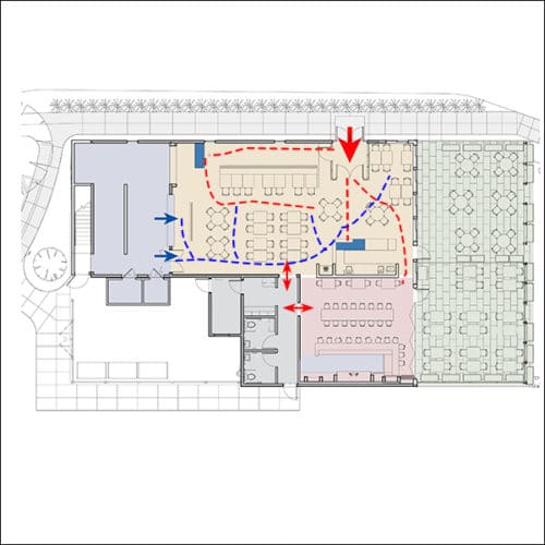Restaurant Design: Space Flow | Patriquin Architects, New Haven CT ...